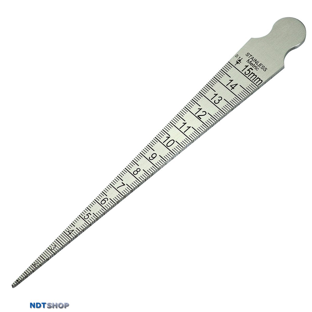 Taper Weld Gauge 1-15mm - Weld Measuring Gauges - NDTvendor.com